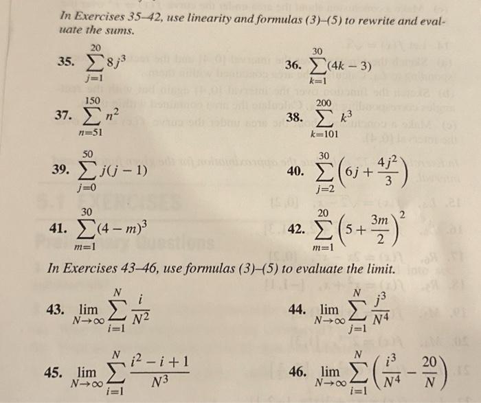 Solved #41 and #43 In Exercises 35-42, use linearity and | Chegg.com