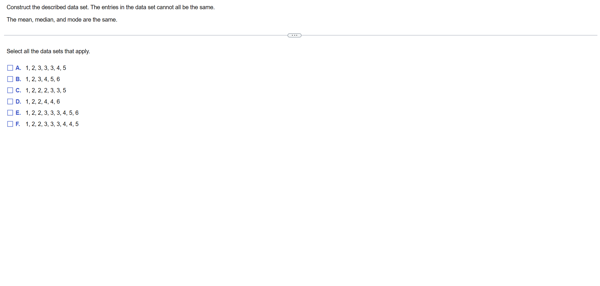 Solved Construct The Described Data Set The Entries In The 