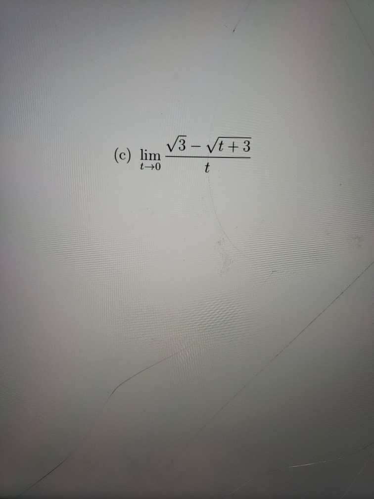 Solved 1. Evaluate each the following limits. You may use | Chegg.com