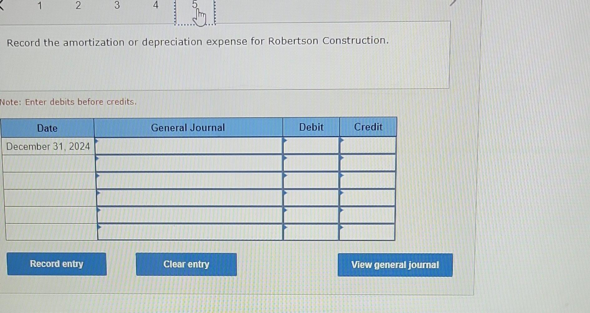 Solved On January 1, 2024, Robertson Construction leased | Chegg.com