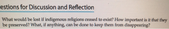 Solved estions for Discussion and Reflection What would be | Chegg.com