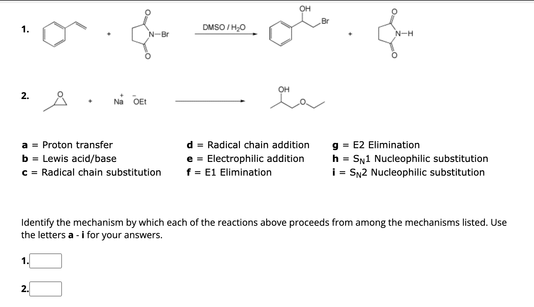 Solved +,Na+?-OEta= ﻿Proton transferd= ﻿Radical chain | Chegg.com
