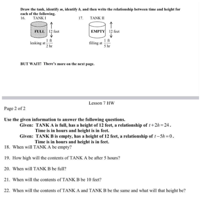 Solved Draw the tank, identify m, identify b, and then write | Chegg.com