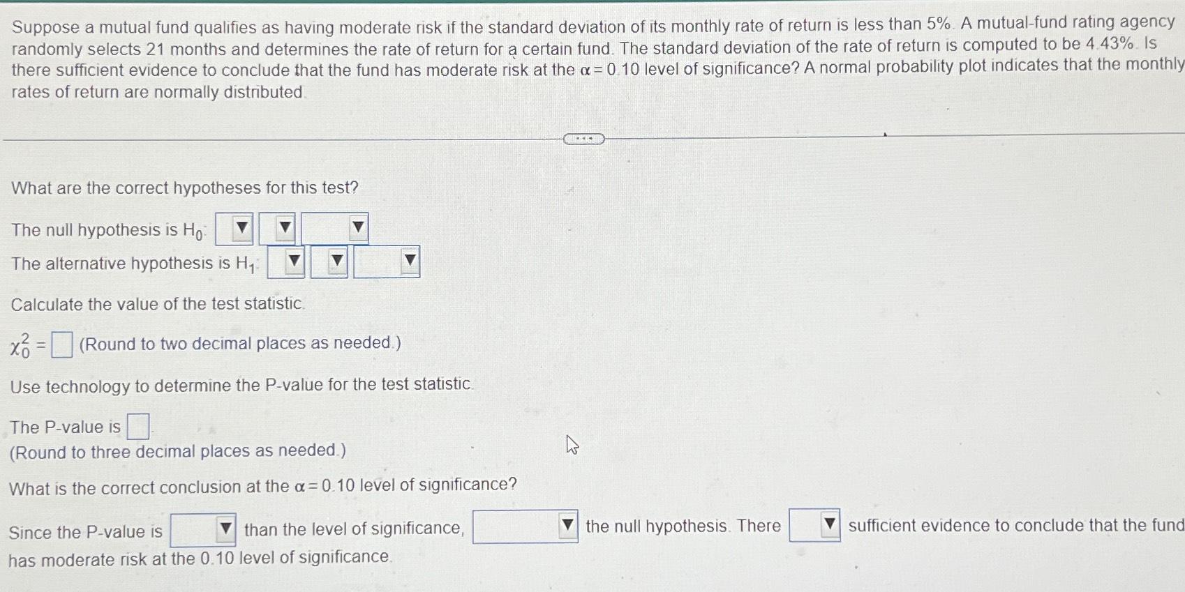 Solved Suppose a mutual fund qualifies as having moderate | Chegg.com