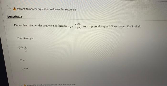 Solved Determine whether the sequence defined by | Chegg.com