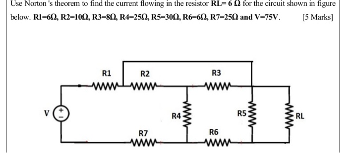 Solved Use Norton 's theorem to find the current flowing in | Chegg.com