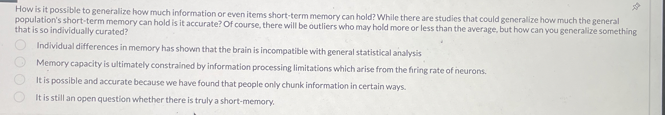 Solved How is it possible to generalize how much information | Chegg.com