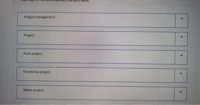 Solved Projectmanasement Project Pure project Functional | Chegg.com