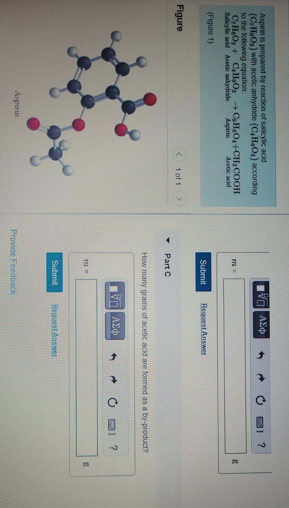 Solved Aspirin is prepared by reaction of salicylic acid | Chegg.com