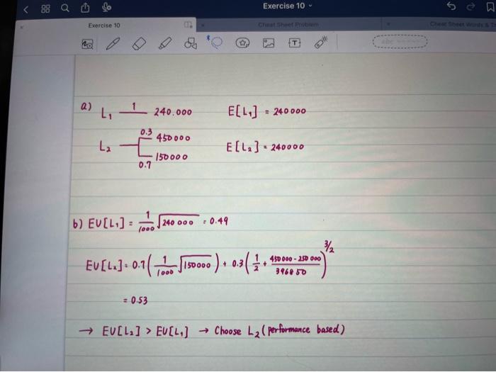 Solved I would like to know how to solve C).The answers to | Chegg.com