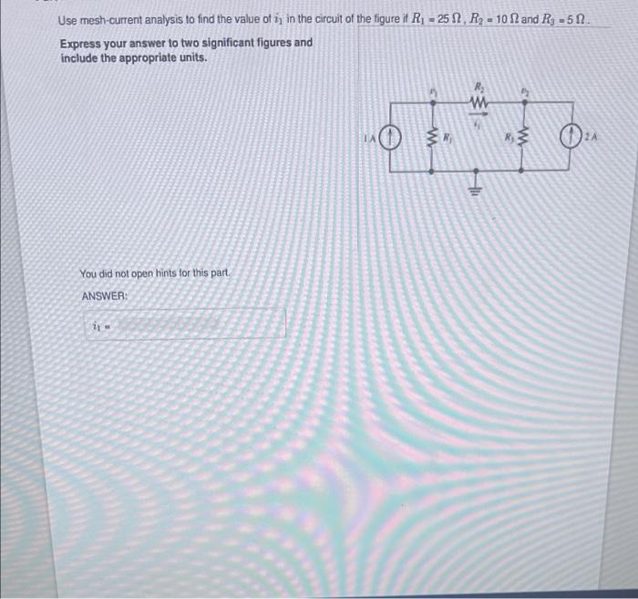 Solved Use mesh-current analysis to find the value of in the | Chegg.com