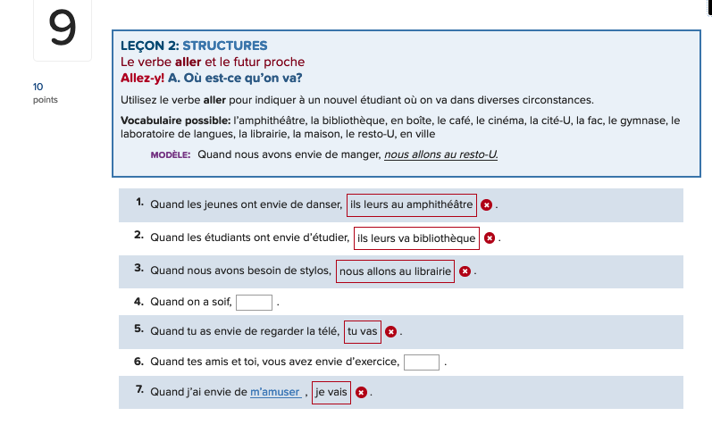 FrenchLEÇON 2: STRUCTURESLe verbe aller et le futur | Chegg.com
