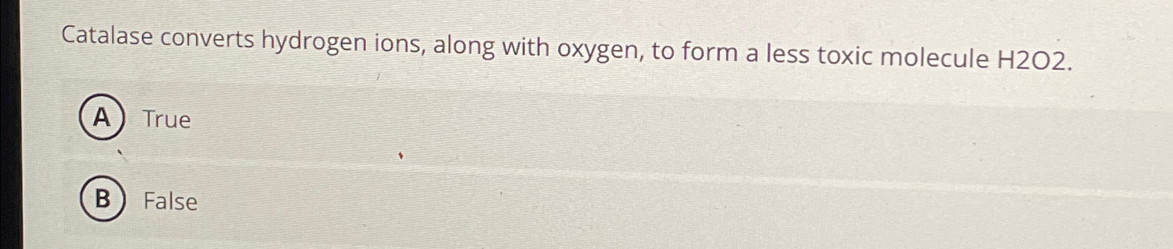 Solved Catalase converts hydrogen ions, along with oxygen, | Chegg.com