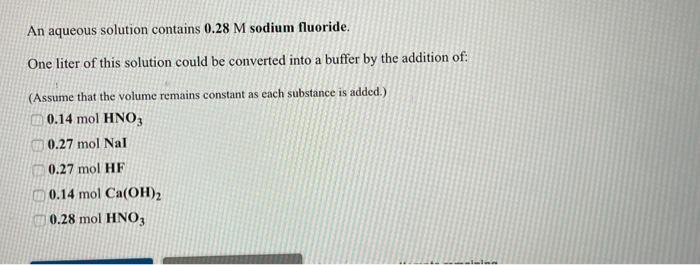 Solved An aqueous solution contains 0.20 M hypochlorous | Chegg.com