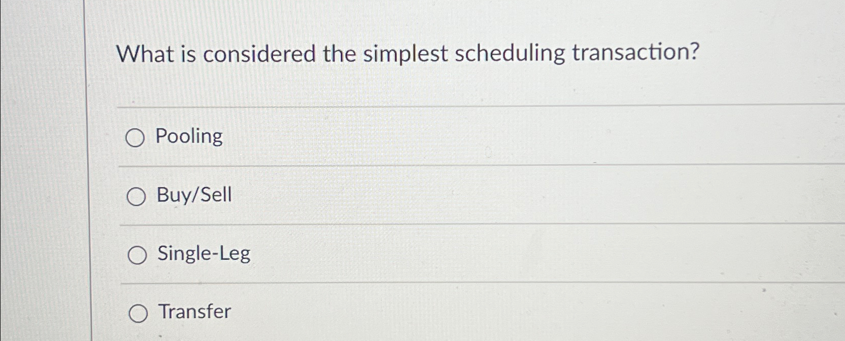 Solved What is considered the simplest scheduling | Chegg.com