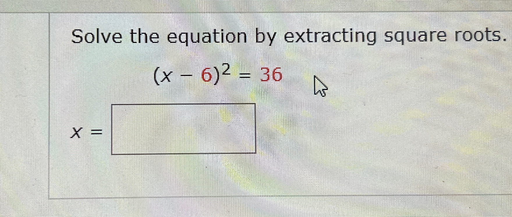 Solved Solve the equation by extracting square | Chegg.com Solved Solve the equation by extracting square | Chegg.com
