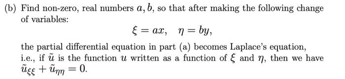 Solved n = by, (b) Find non-zero, real numbers a, b, so that | Chegg.com