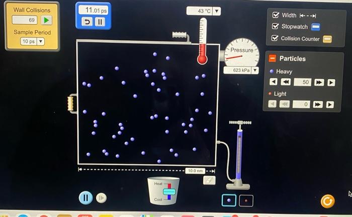 Gas Law Simulation Name: Get Started: Go to Gas Law | Chegg.com