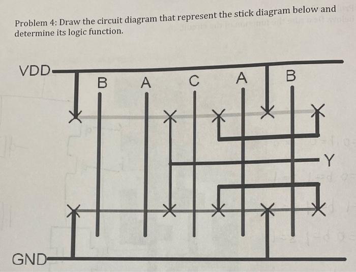Solved Problem 4: Draw the circuit diagram that represent | Chegg.com