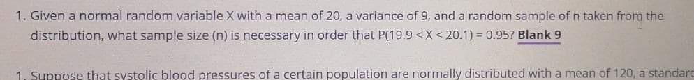 Solved 1. Given a normal random variable X with a mean of | Chegg.com