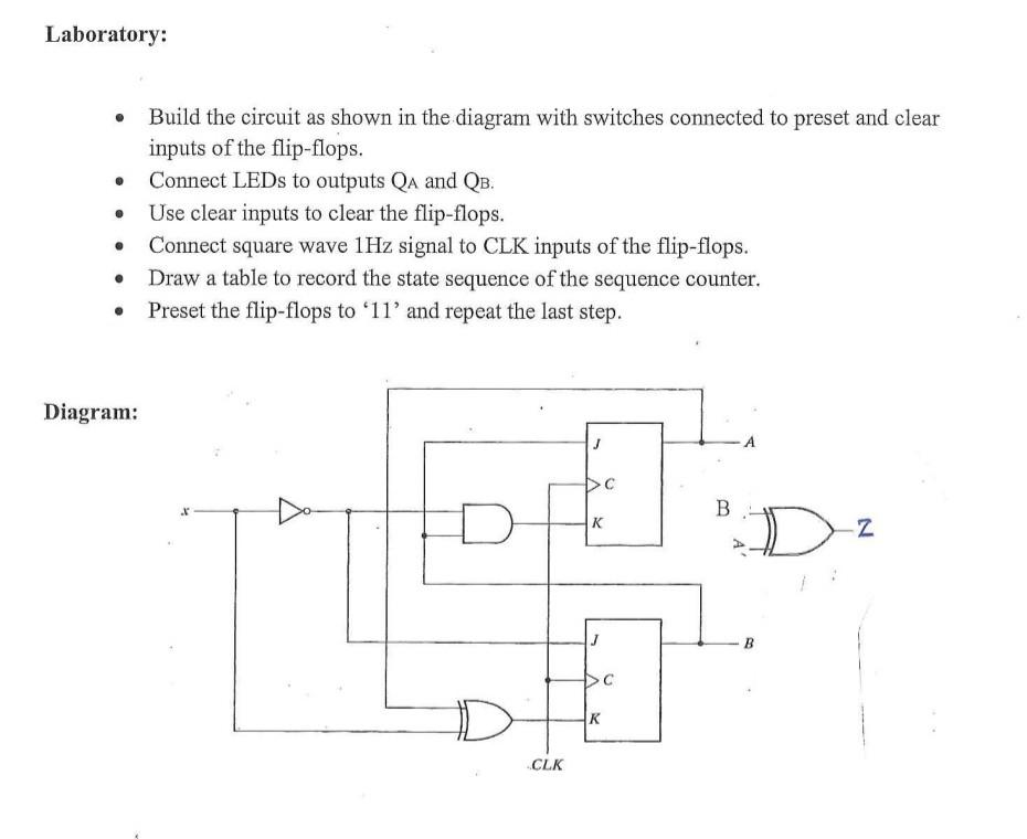 Solved Laboratory: - Build the circuit as shown in the | Chegg.com