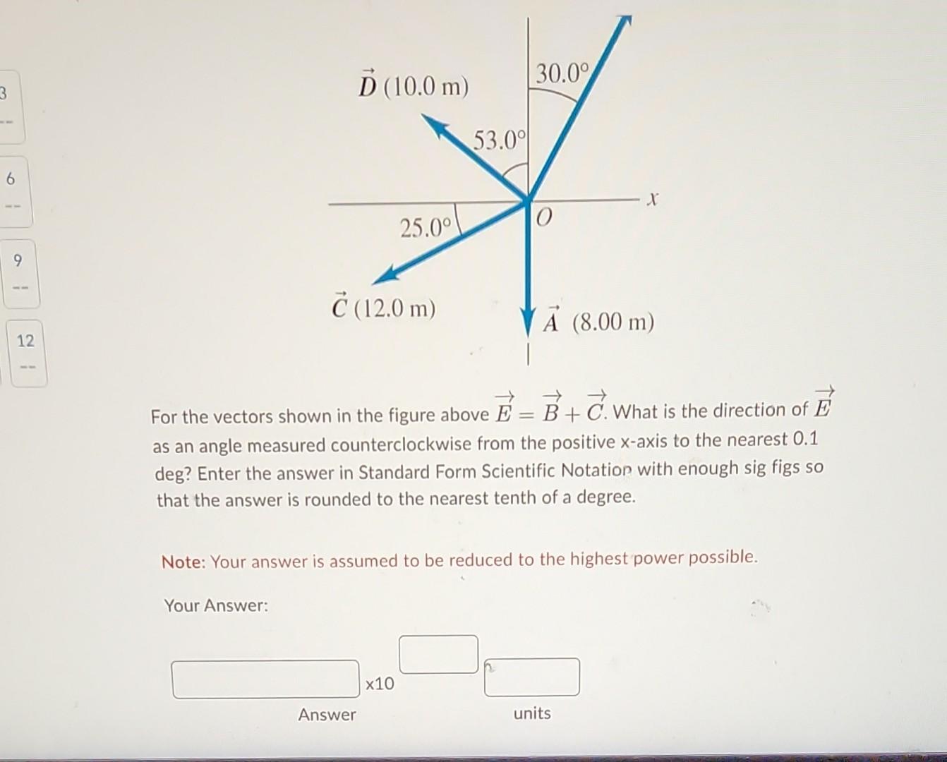 Solved Given the vectors A=[(4.50m)i^−(6.25m)j^] and | Chegg.com
