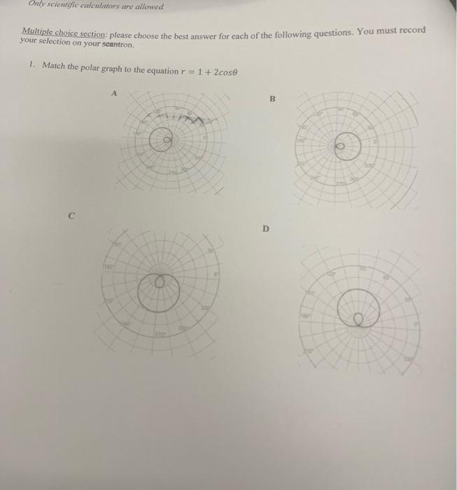 Solved Multiple choice section: please choose the best | Chegg.com