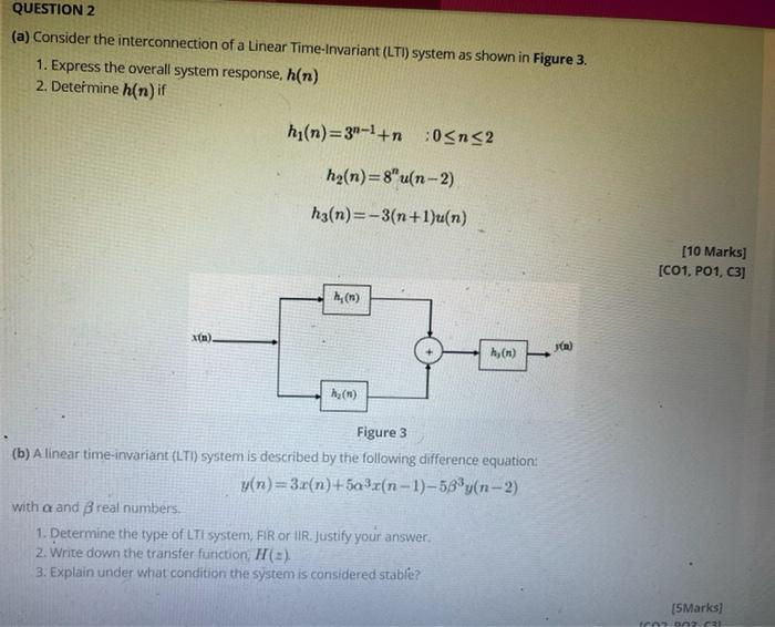 Solved QUESTION 2 (a) Consider the interconnection of a | Chegg.com