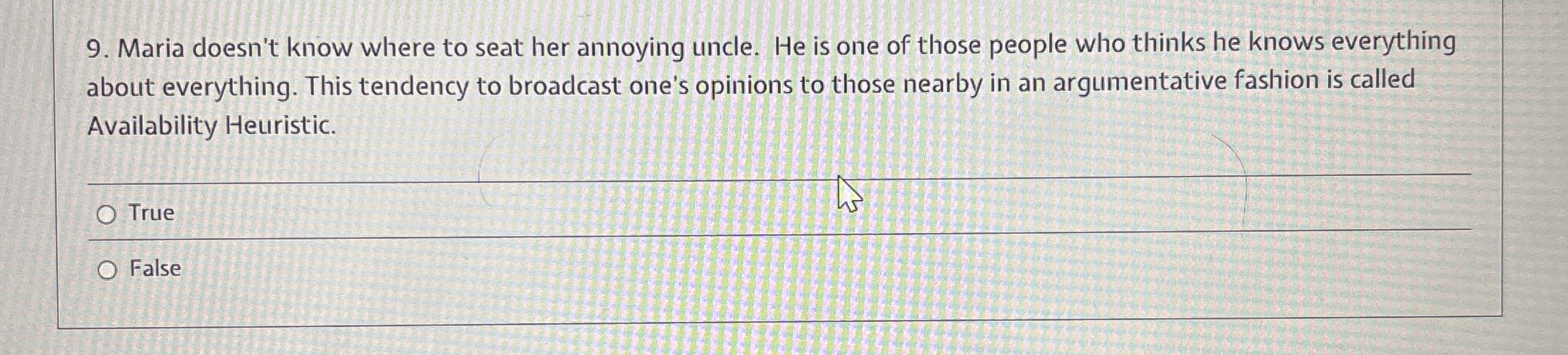 Solved Maria doesn't know where to seat her annoying uncle. | Chegg.com