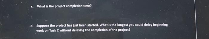 Solved 3. Consider the following project, which consists of | Chegg.com