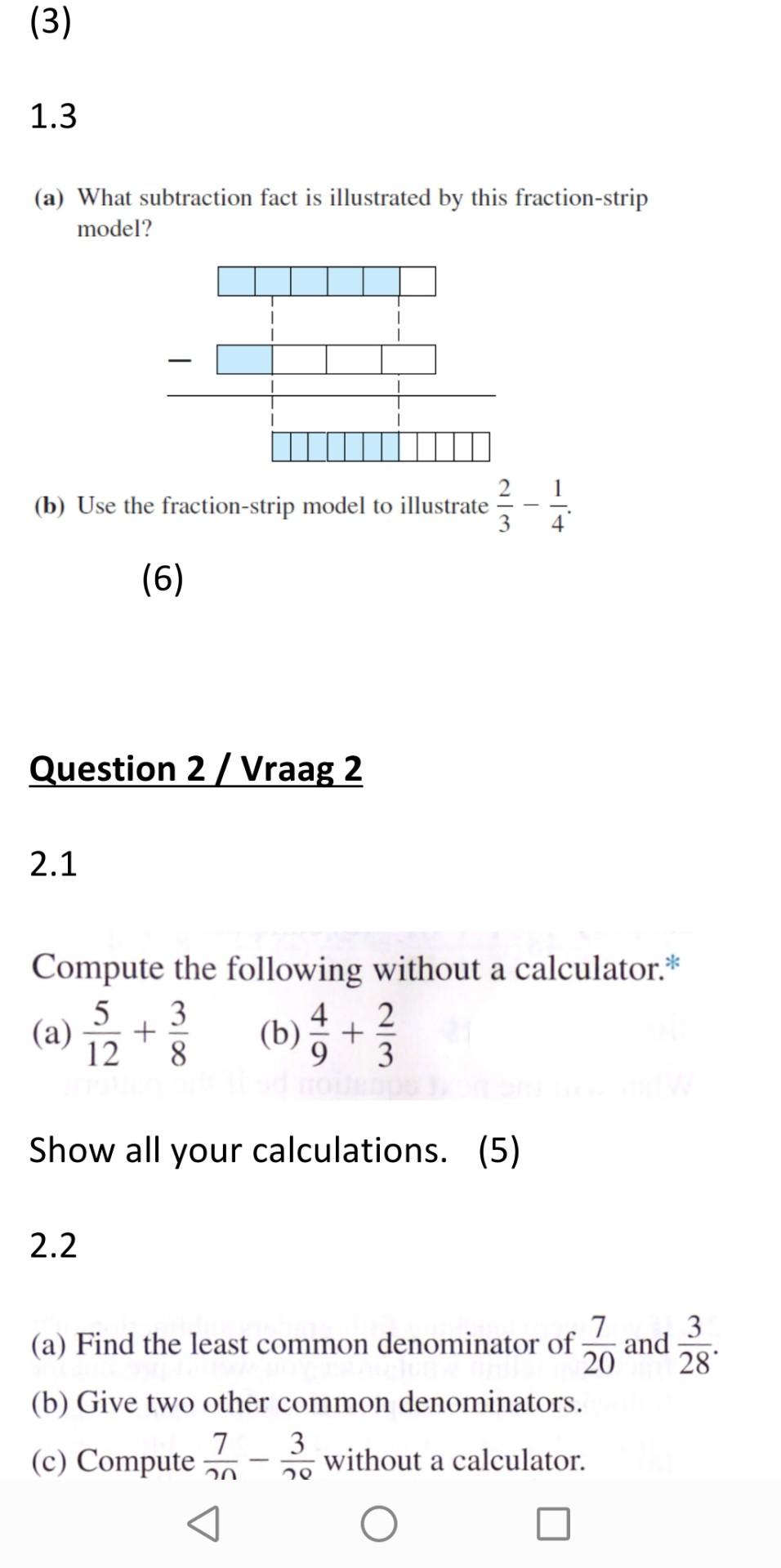 Solved (3) 1.3 (a) What subtraction fact is illustrated by | Chegg.com