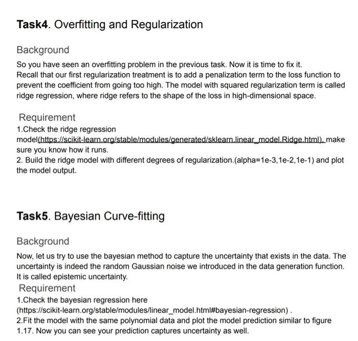 Solved Background So you have seen an overfitting problem in | Chegg.com
