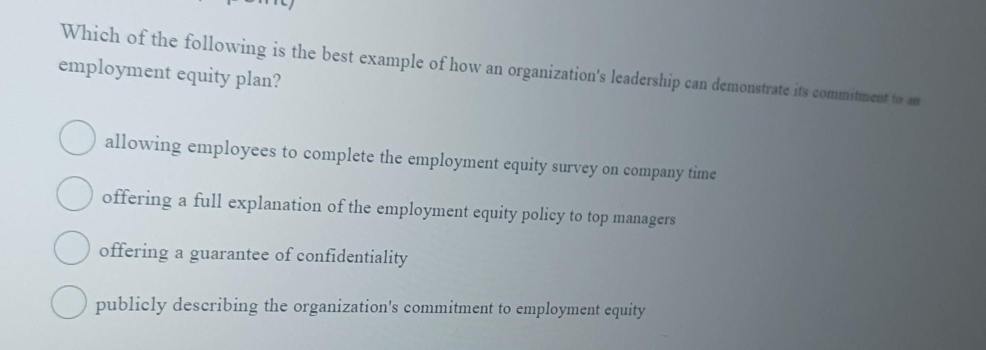 Solved Which of the following is the best example of how an | Chegg.com