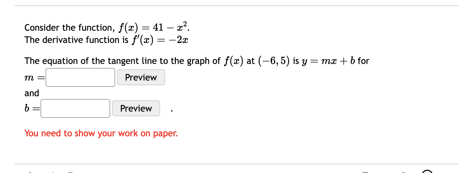 Solved Consider the function, f(x)=41-x2.The derivative | Chegg.com