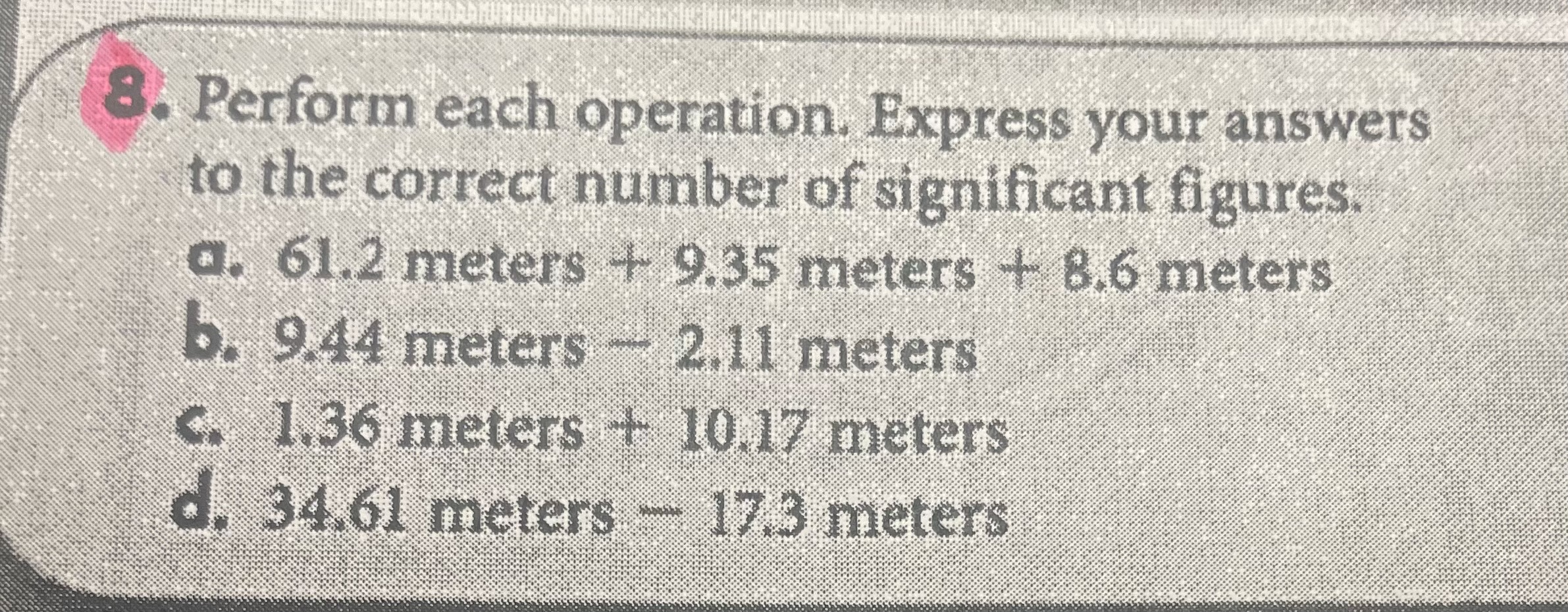 Solved Perform each operation. Express your answersto the | Chegg.com