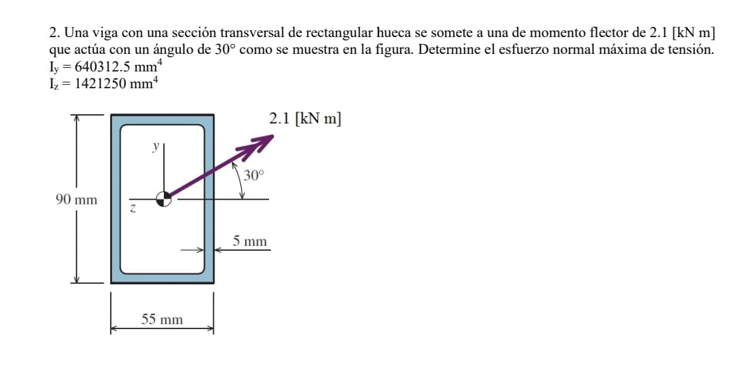 Una viga con una sección ﻿transversal de ﻿rectangular | Chegg.com