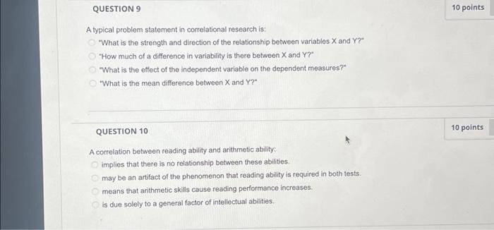 Solved QUESTION 9 A typical problem statement in | Chegg.com