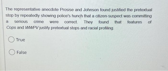 Which theory informed Prosise \& Johnson's analysis? | Chegg.com