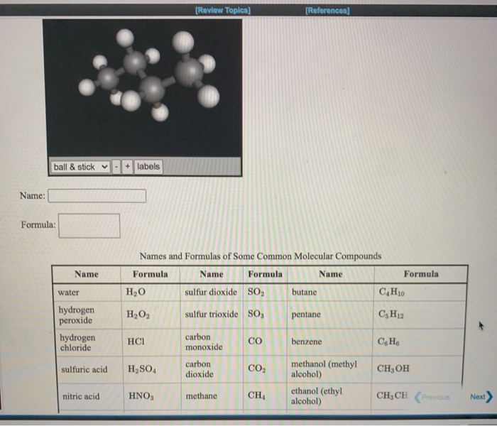 Solved [Review Topics) [References) ball & stick + labels | Chegg.com