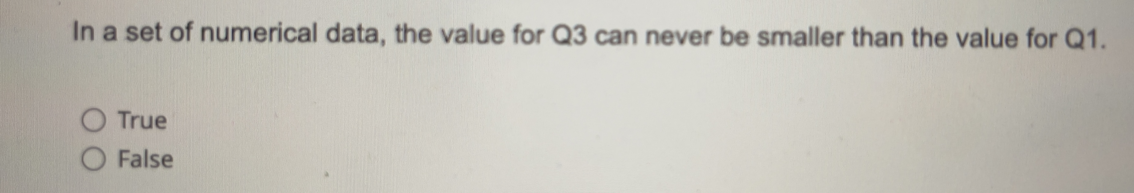 Solved In a set of numerical data, the value for Q3 ﻿can | Chegg.com