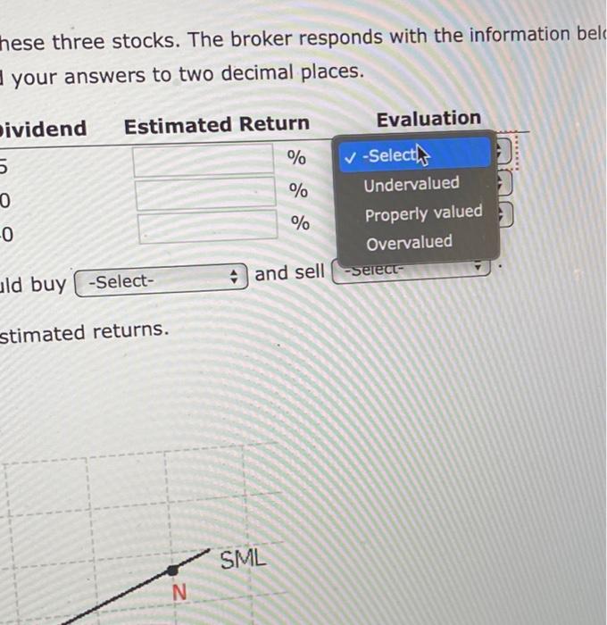Solved 2. Problem 7.02 Problem 7-02 Choase the cortect SML | Chegg.com