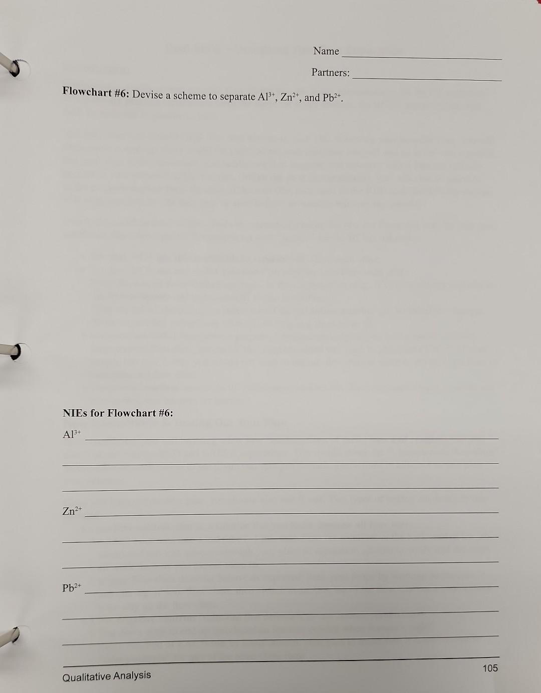 Solved Flowchart #1: Devise a scheme to separate Cu2+,Bi3+, | Chegg.com