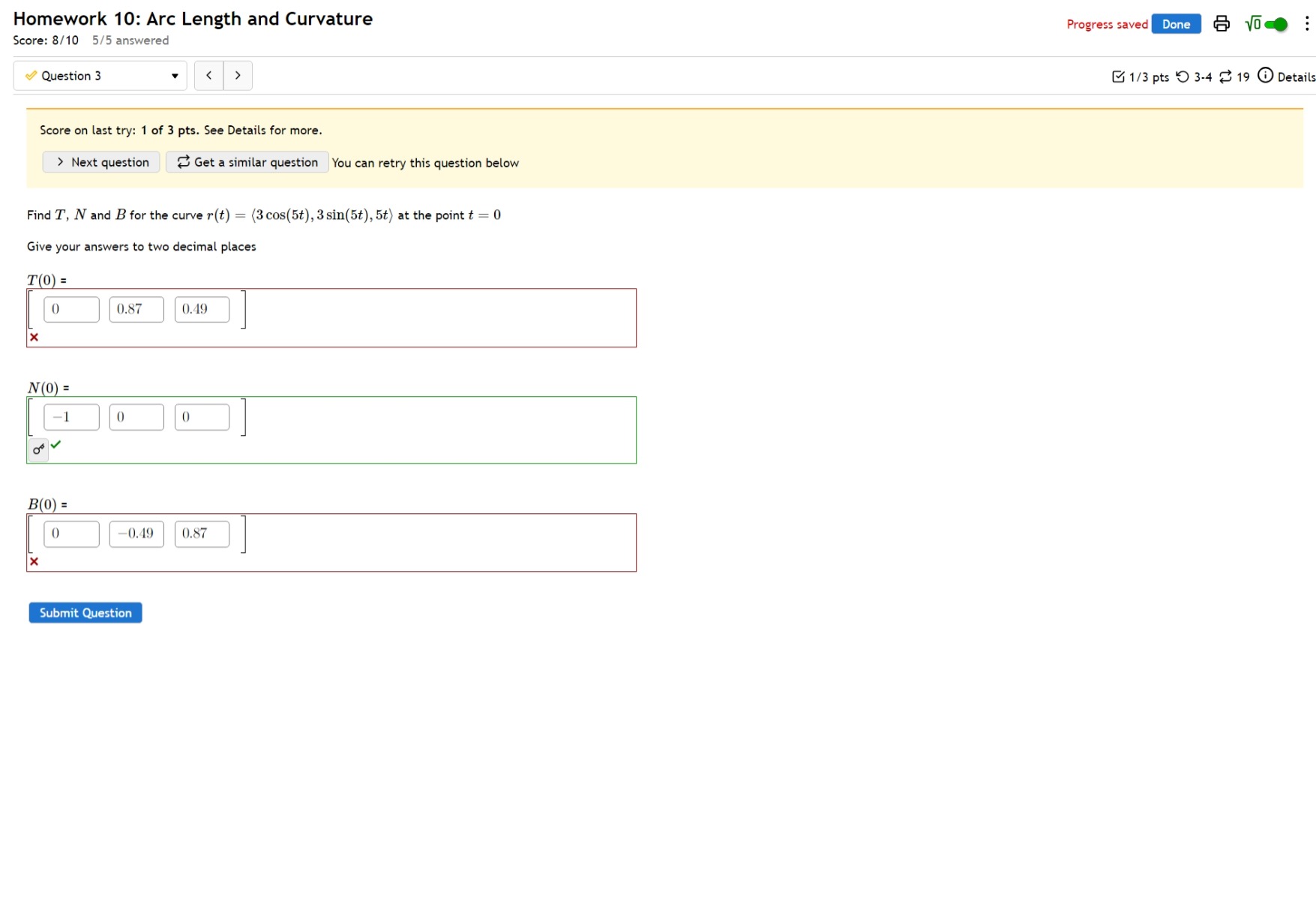 Solved Get a similar questionYou can retry this question | Chegg.com