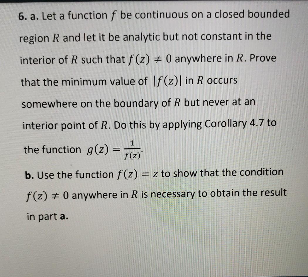 Solved = 2. a. Let f be analytic within and on a simple | Chegg.com