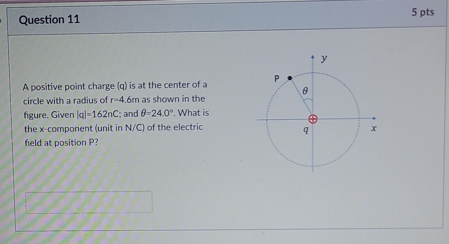 Solved A positive point charge (q) is at the center of a | Chegg.com