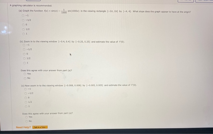 Solved A graphing calculator is recommended (a) Graph the | Chegg.com