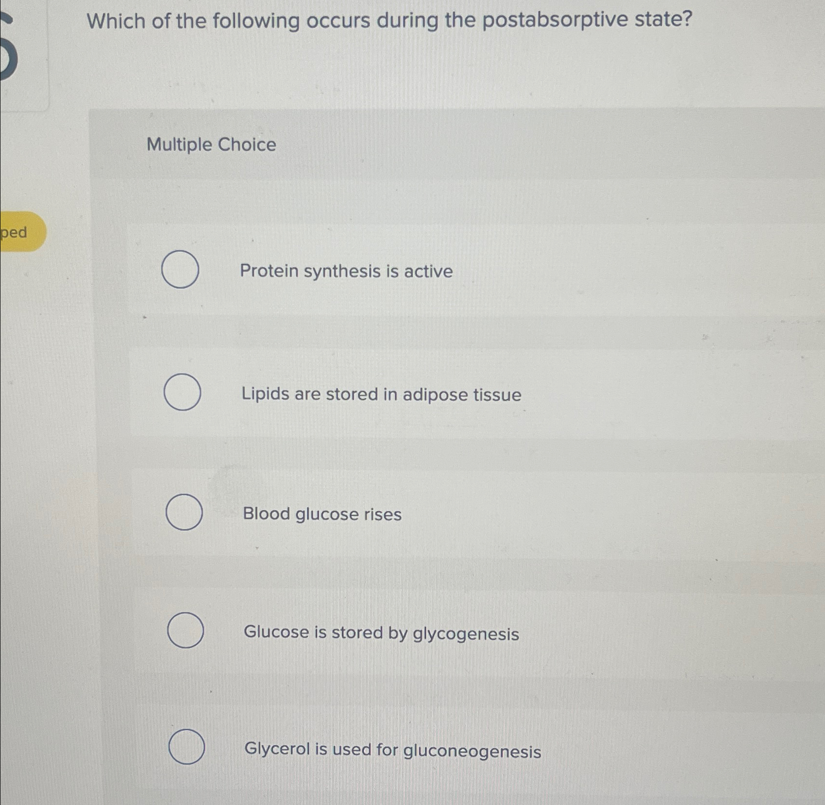 Solved Which of the following occurs during the | Chegg.com