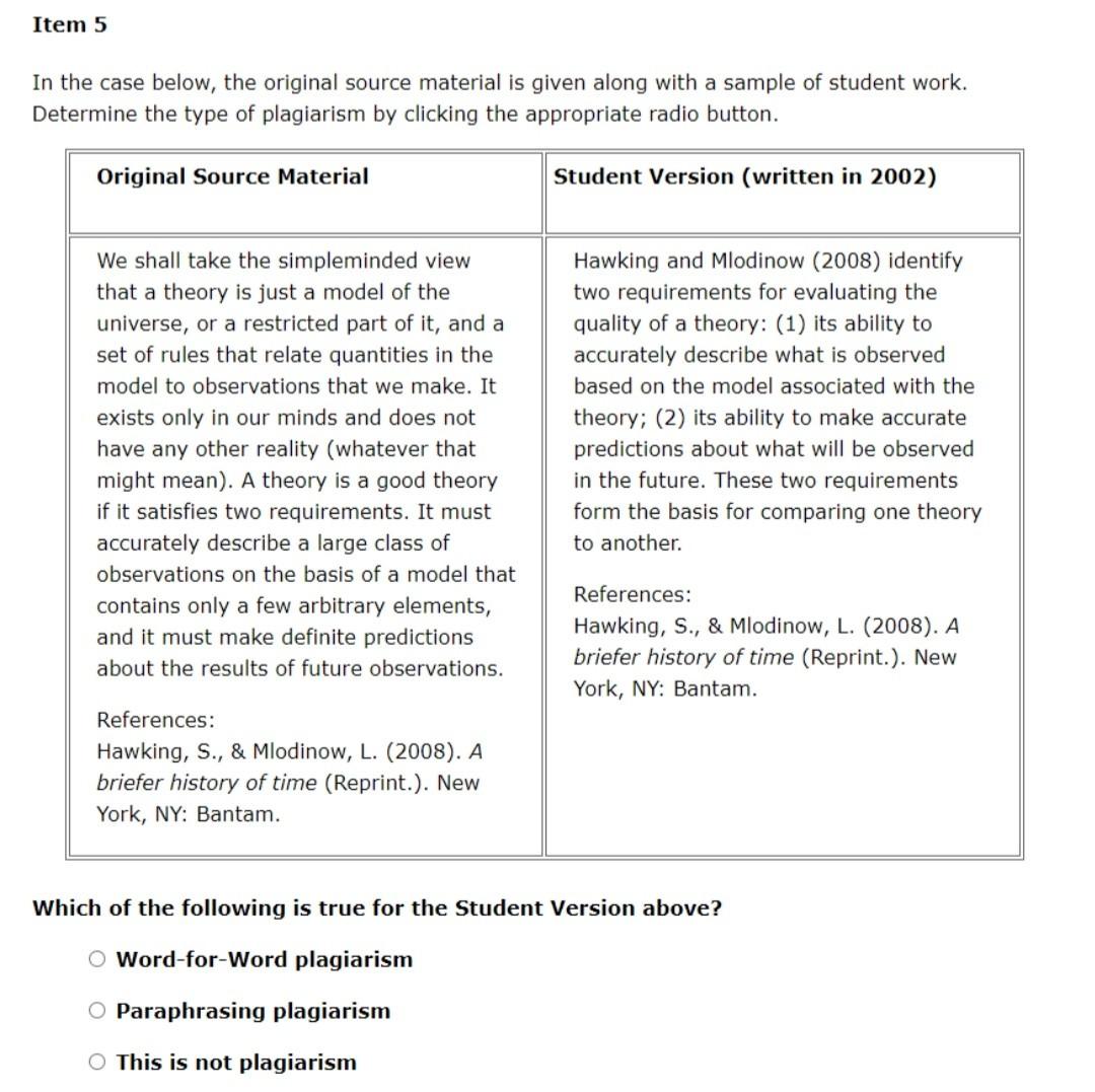 Solved Item 3 In the case below, the original source | Chegg.com