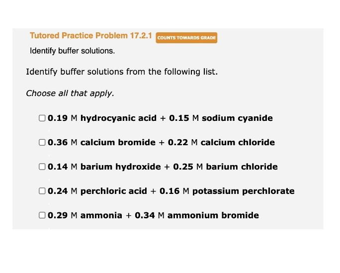 Solved Tutored Practice Problem 17.2.1 COUNTS TOWARDS GRADE | Chegg.com