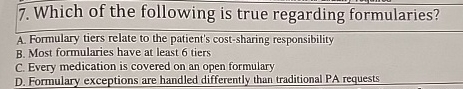Solved Which of the following is true regarding | Chegg.com